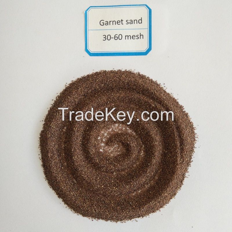 Almandine Garnet sand abrasive sand 30/60 mesh for wet and dry ...