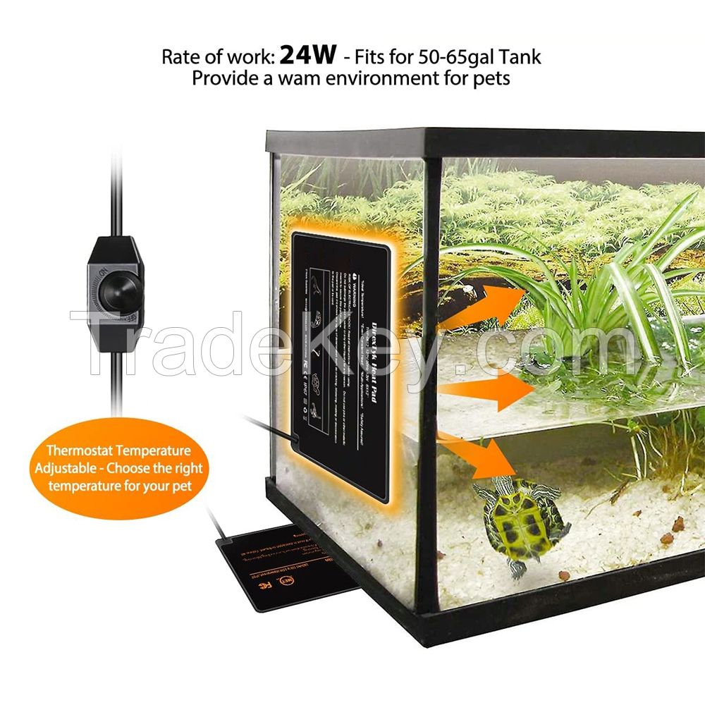 Reptile Heat Pad Under Tank Terrarium Heater MET Approved Waterproof ...