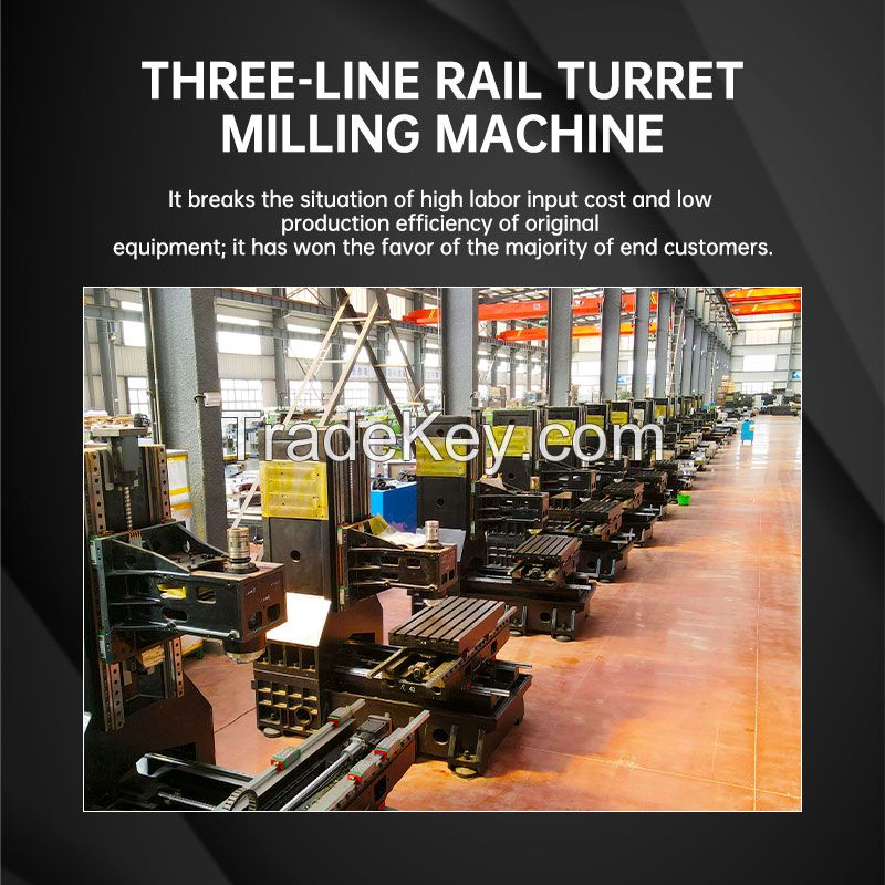 Heavy-duty vertical turret manual milling machine the height of the ...