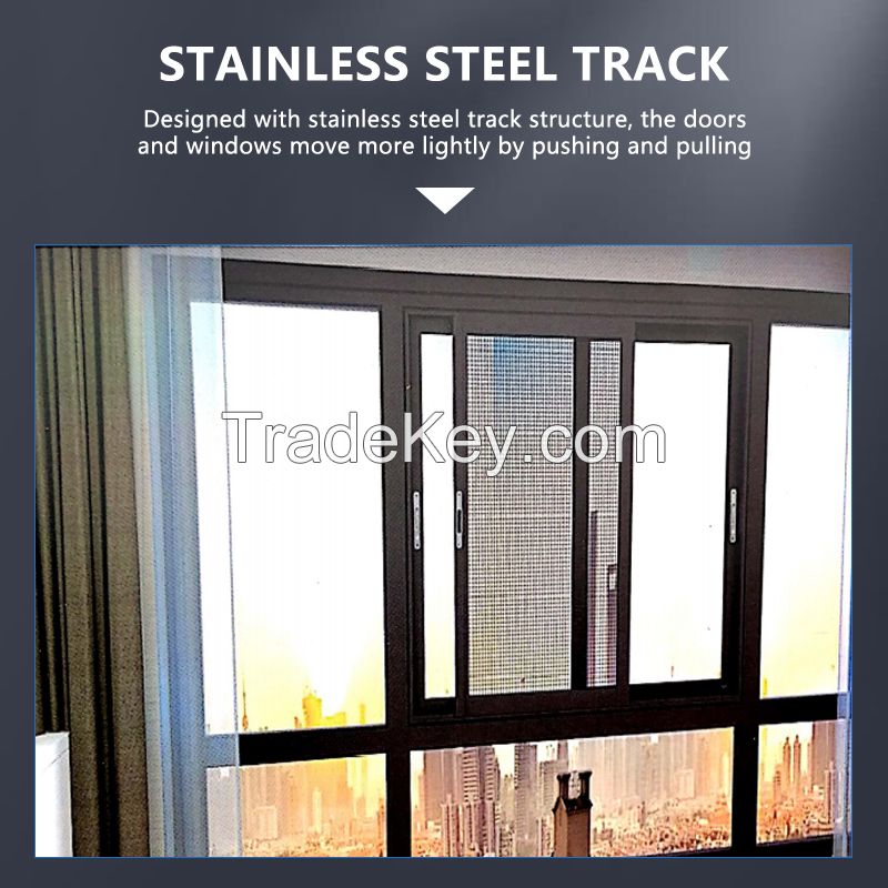 120 series three rail outdoor ordinary aluminum sliding window By ...