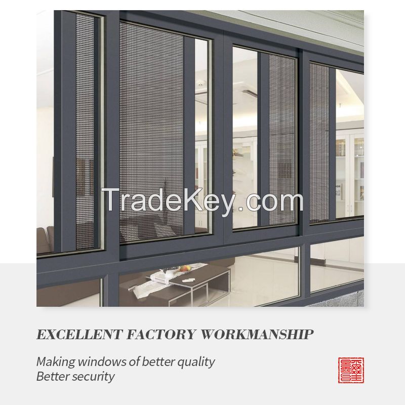 120 series three rail outdoor ordinary aluminum sliding window By ...