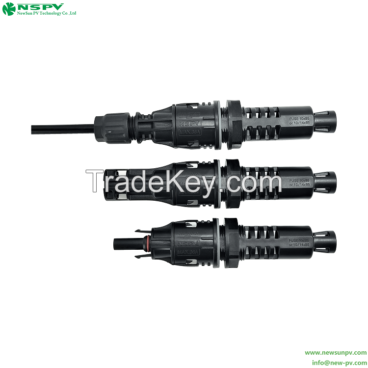 Solar panel inline fuse connector 1500V for solar panel array combiner ...