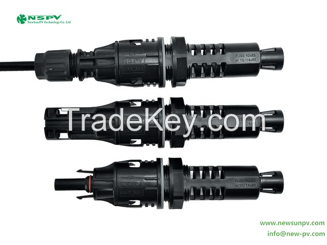Solar panel inline fuse connector 1500V for solar panel array combiner ...
